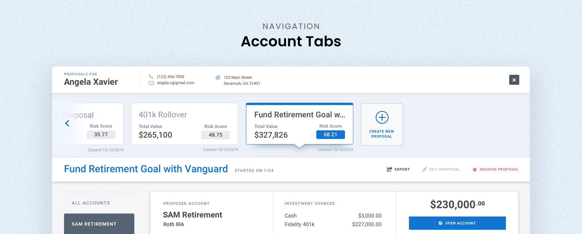 Investment Proposal Tool - Margo Lanier